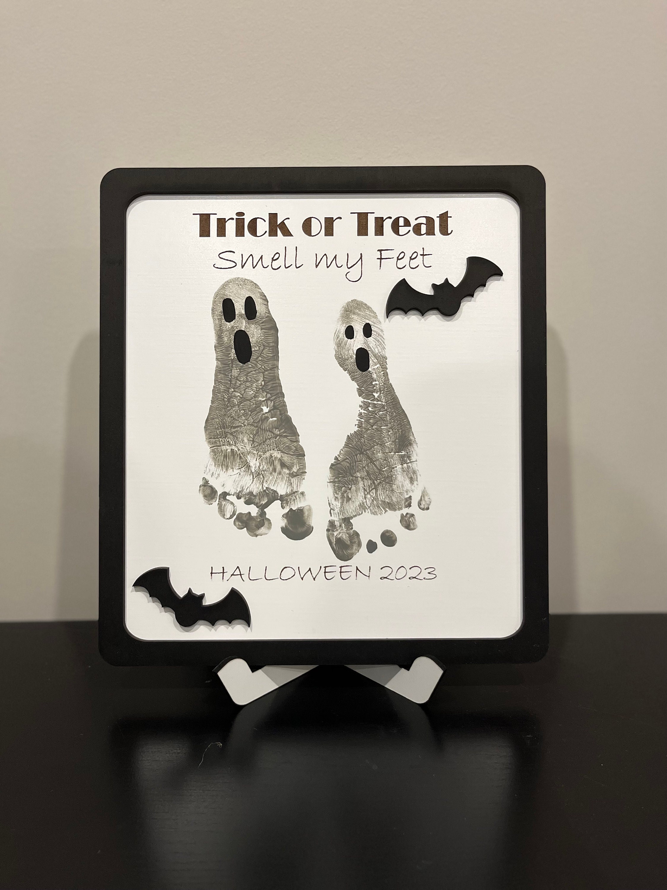 Halloween Frankenstein DIY Handprint Gift, Halloween Ghost DIY ...