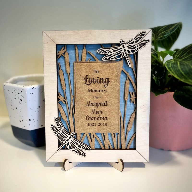 Dragonfly Memorial Stone - Etsy
