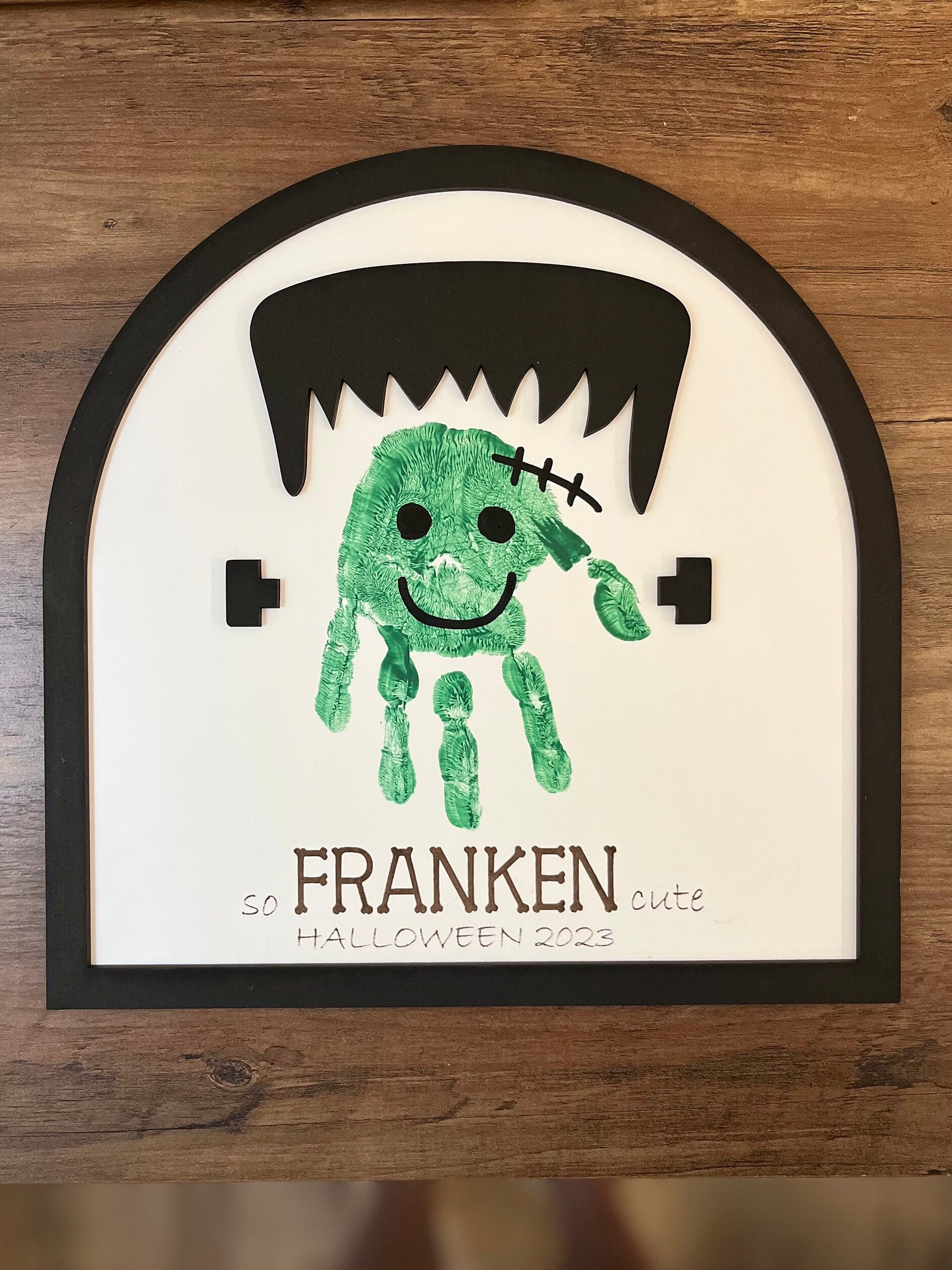 Halloween Frankenstein DIY Handprint Gift, Halloween Ghost DIY ...