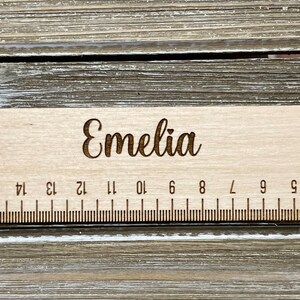 Personalized Kids Name Wooden Ruler, Back to School Ruler, 20cm Ruler ...