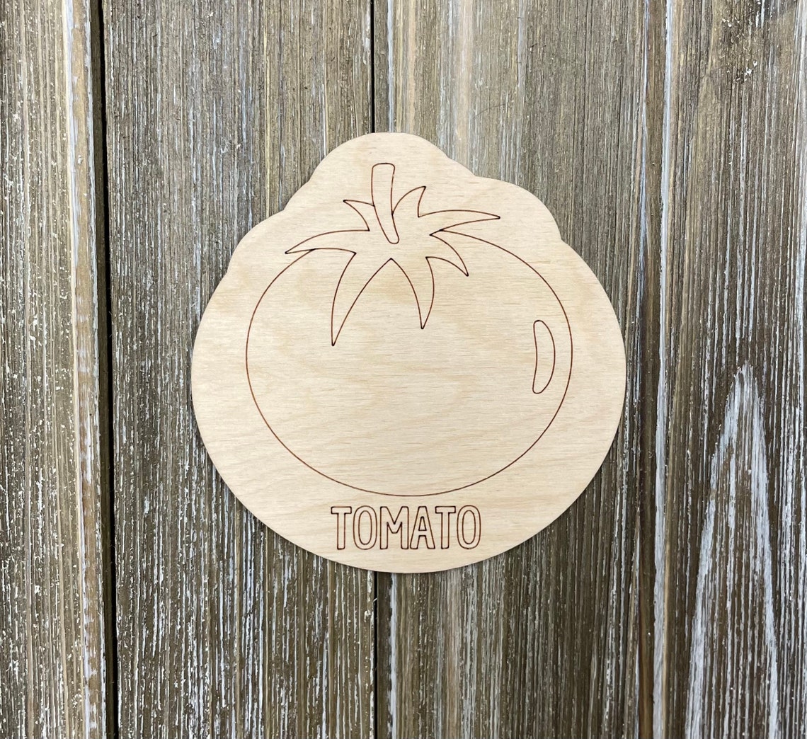 DYI Vegetable Wooden Cutouts Kids Crafting Paintable Veggies - Etsy