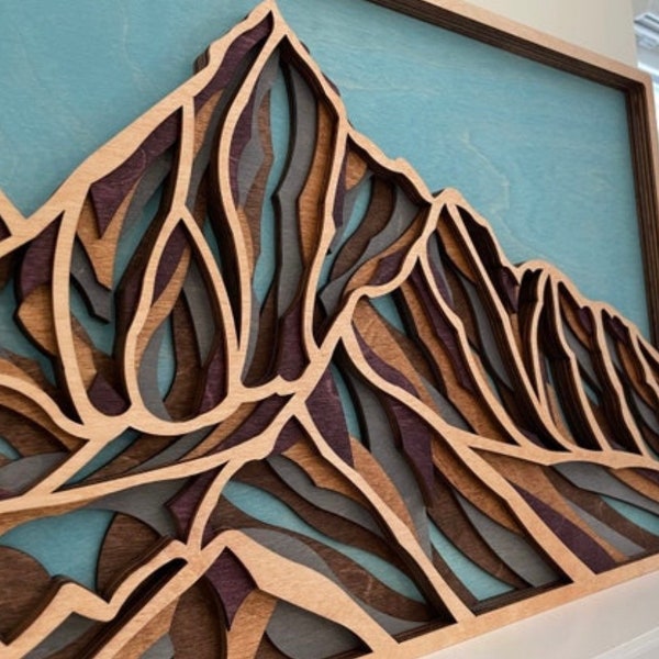 Layered Wood Art - Etsy