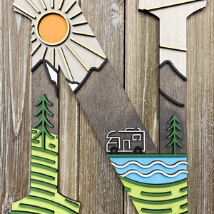 Monogram Camping RV Life 3D Wall Decor, Home Away From Home Decor ...