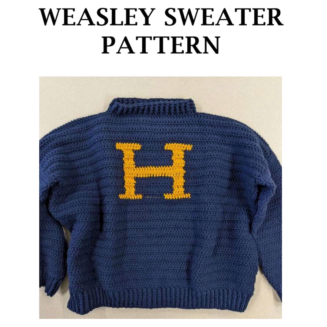 Weasley Sweater Pattern Crochet Pattern, Amigurumi DIY Digital Download ...