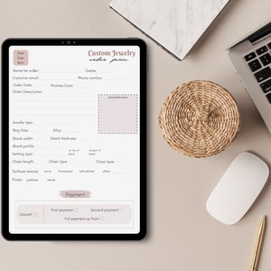 Order Form Template for Custom Jewelry Business - Etsy
