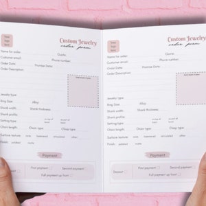 Order Form Template for Custom Jewelry Business - Etsy