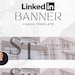 Linkedin Banner / DIY Canva Template / Professional Linkedin Background ...