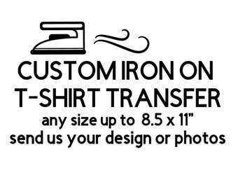 Custom Iron on Logo | Etsy