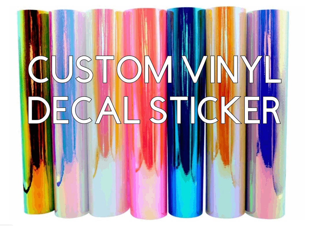 Personalized Holographic Vinyl Sticker, Custom Vinyl, Holographic Decal ...
