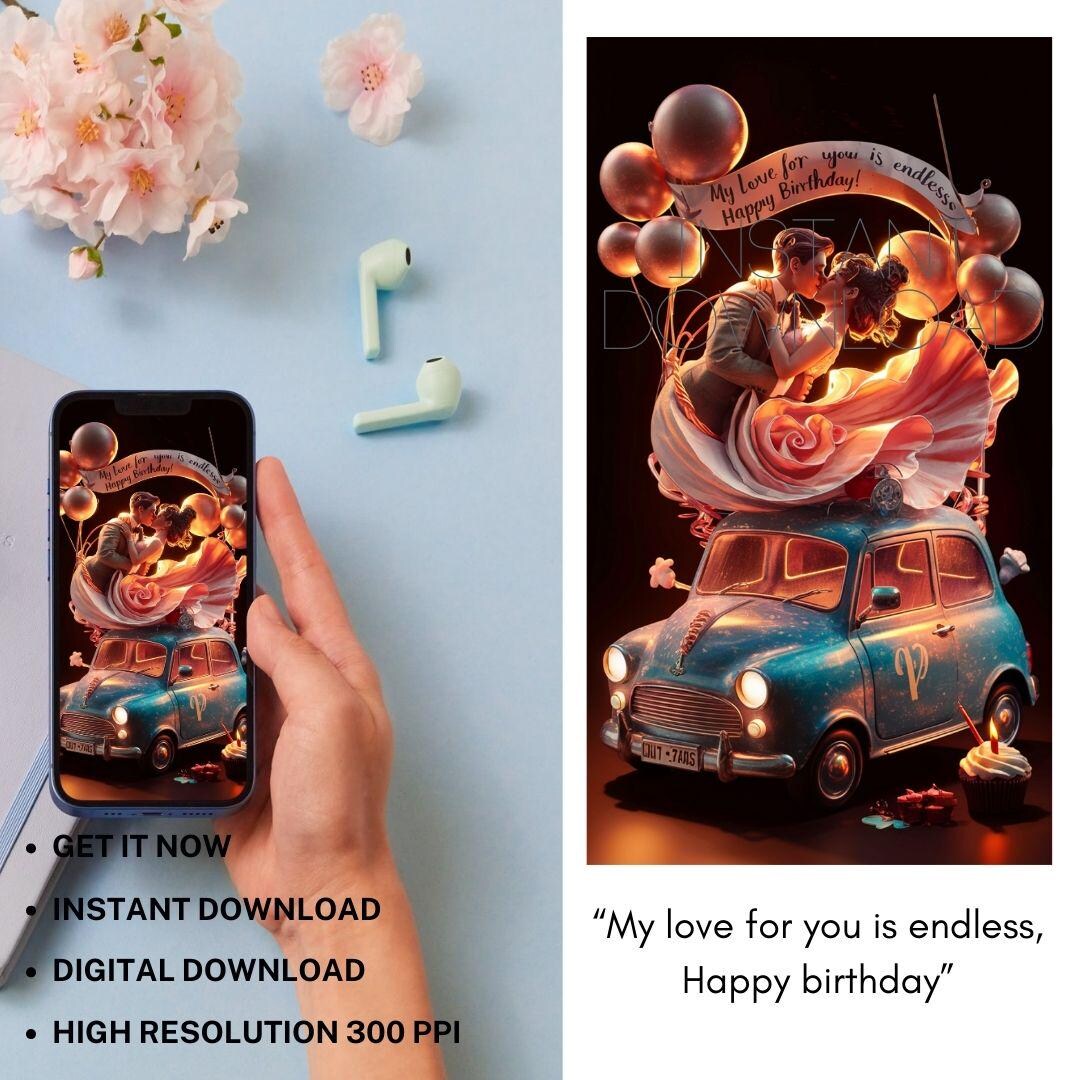 Happy Birthday Digital Design | Colorful Banner | 9:16 Format | High ...