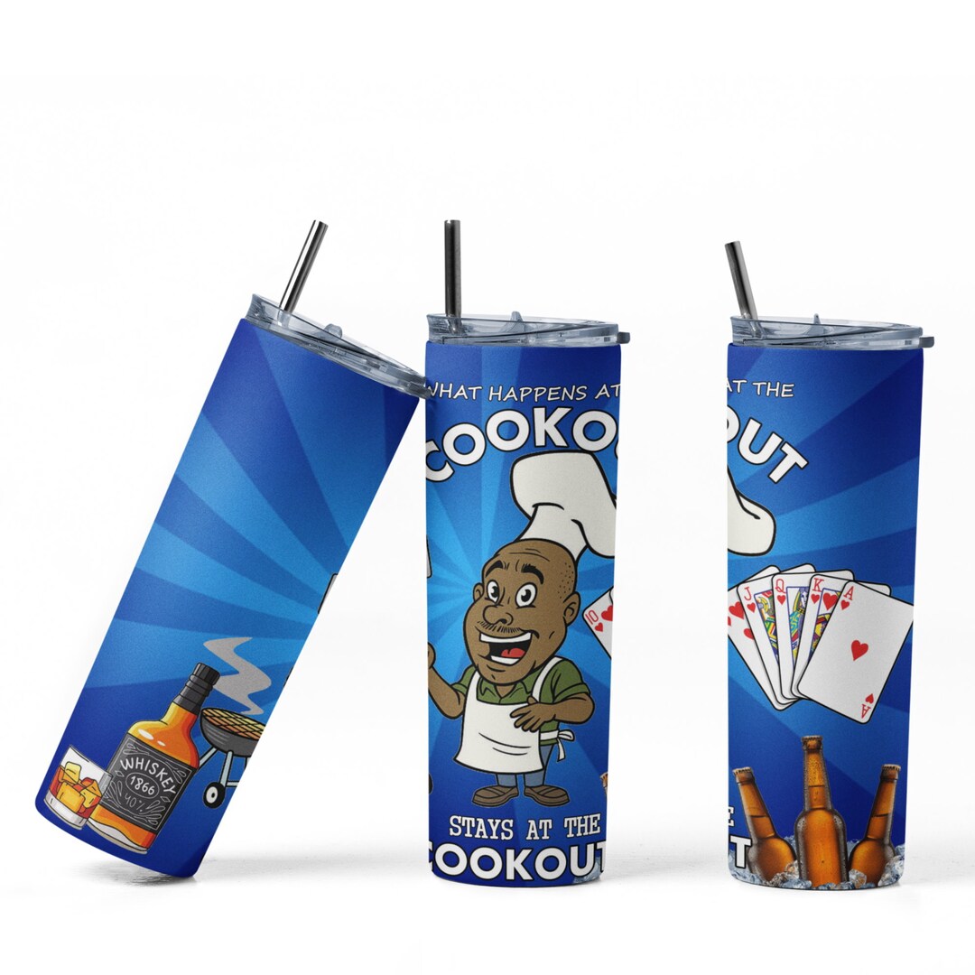 Cookout Tumbler Wrap, PNG Sublimation Designs Download - Skinny Tumbler ...