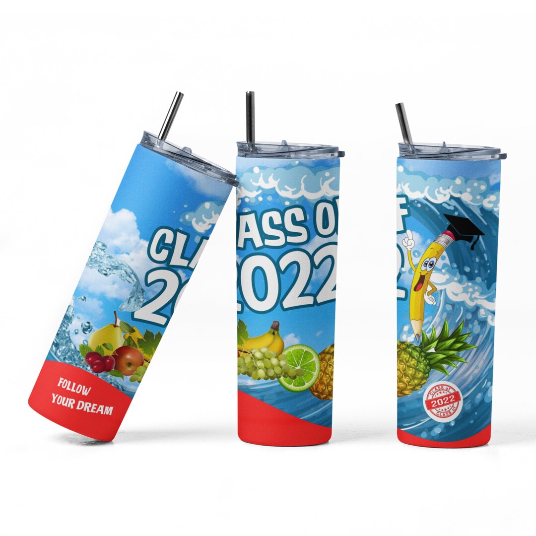 Class of 2022 Fruit Punch Tumbler Wrap PNG Sublimation Designs Download ...