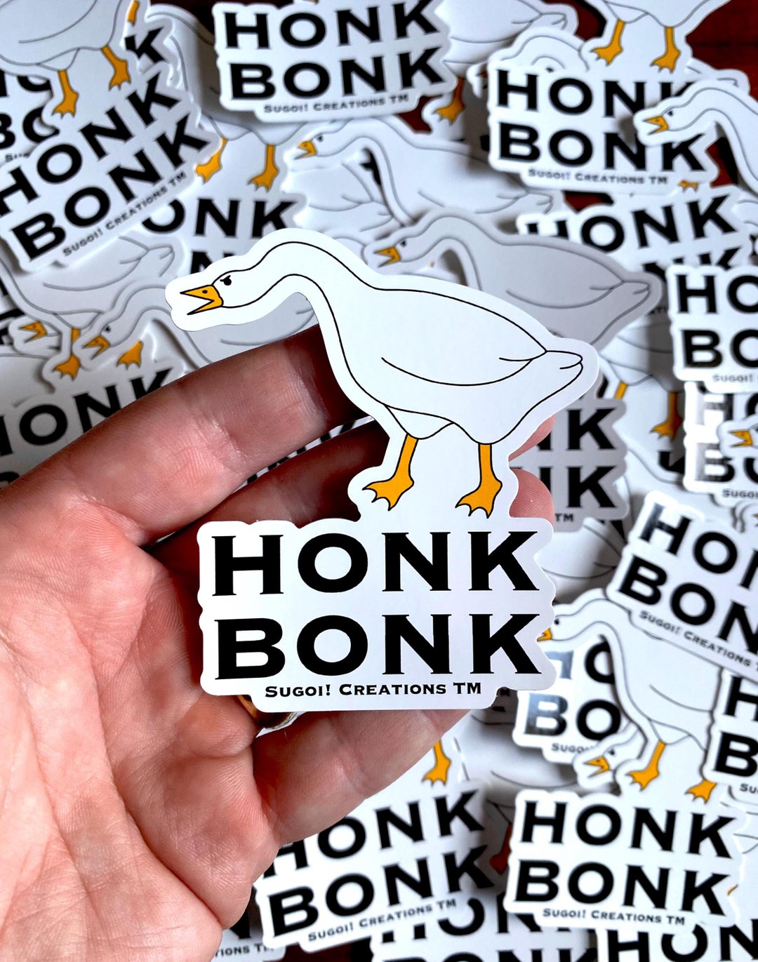Funny Goose Sticker Honk Bonk Sticker - Etsy