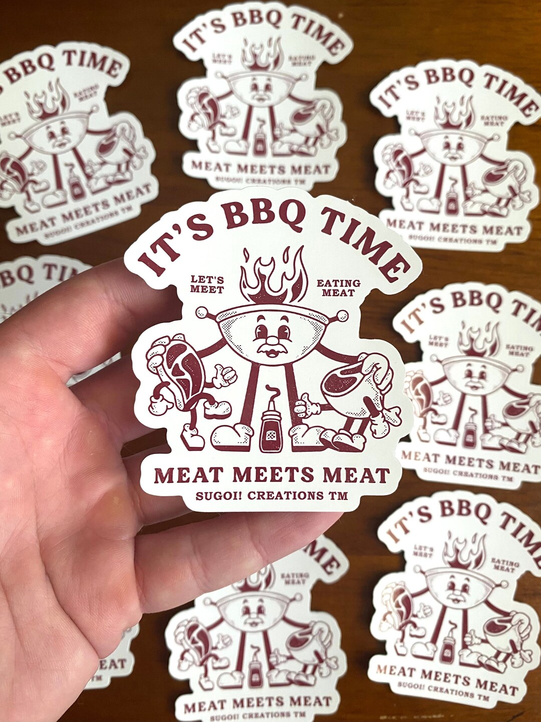 BBQ Sticker - Etsy