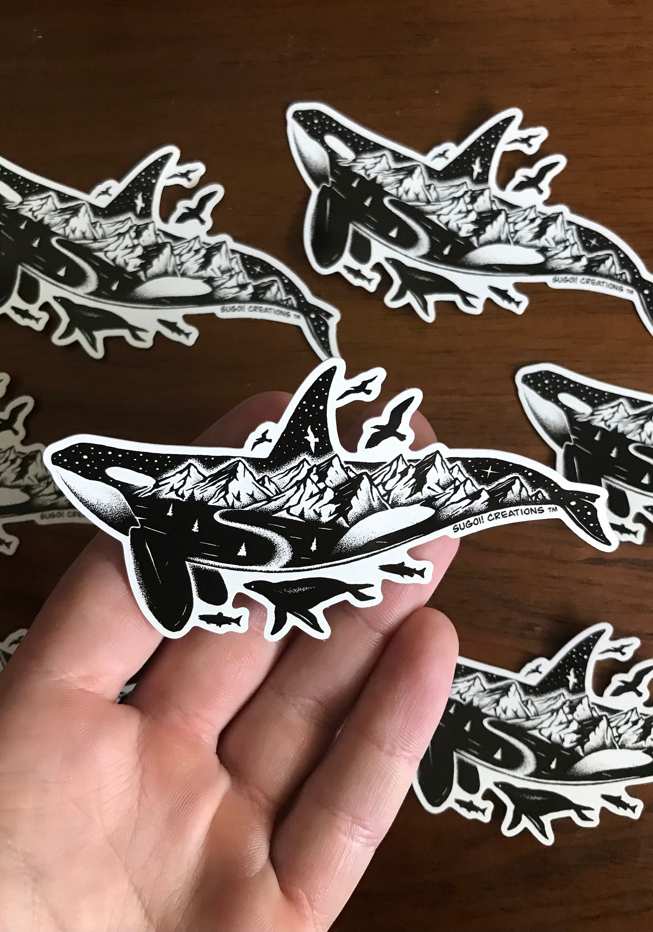 Orca Whale Sticker | Etsy
