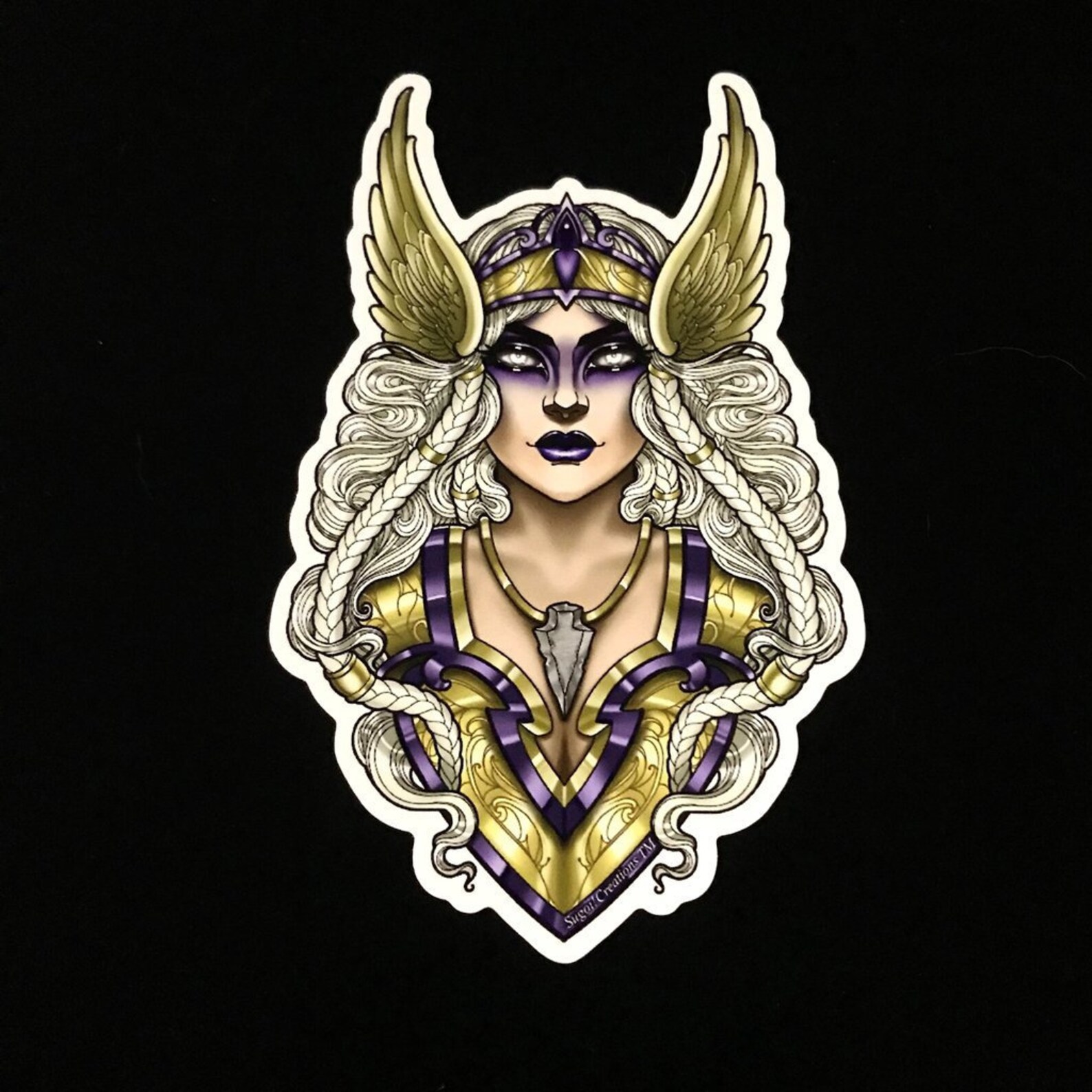 Valkyrie Vinyl Sticker - Water Resistant Laptop Decal - Etsy
