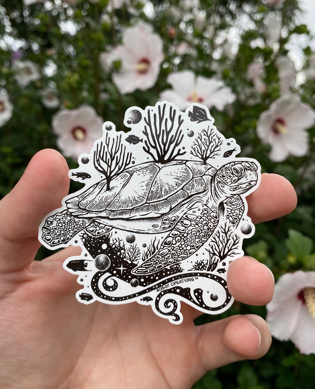 Sea Turtle Sticker - Etsy