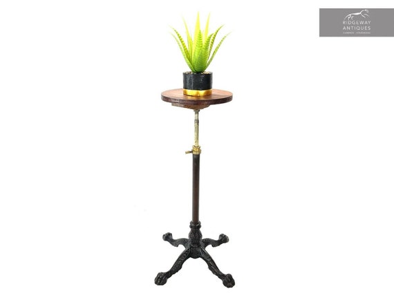 Telescopic Side Table / Occasional Table Table With Cast Iron | Etsy