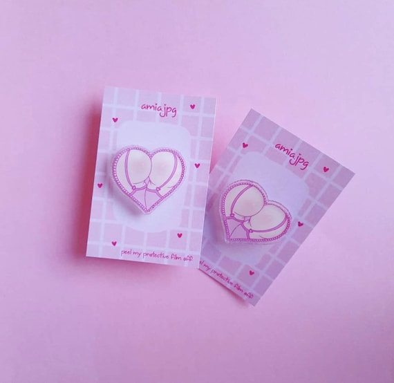 Cute Acrylic Bum Pins | Etsy