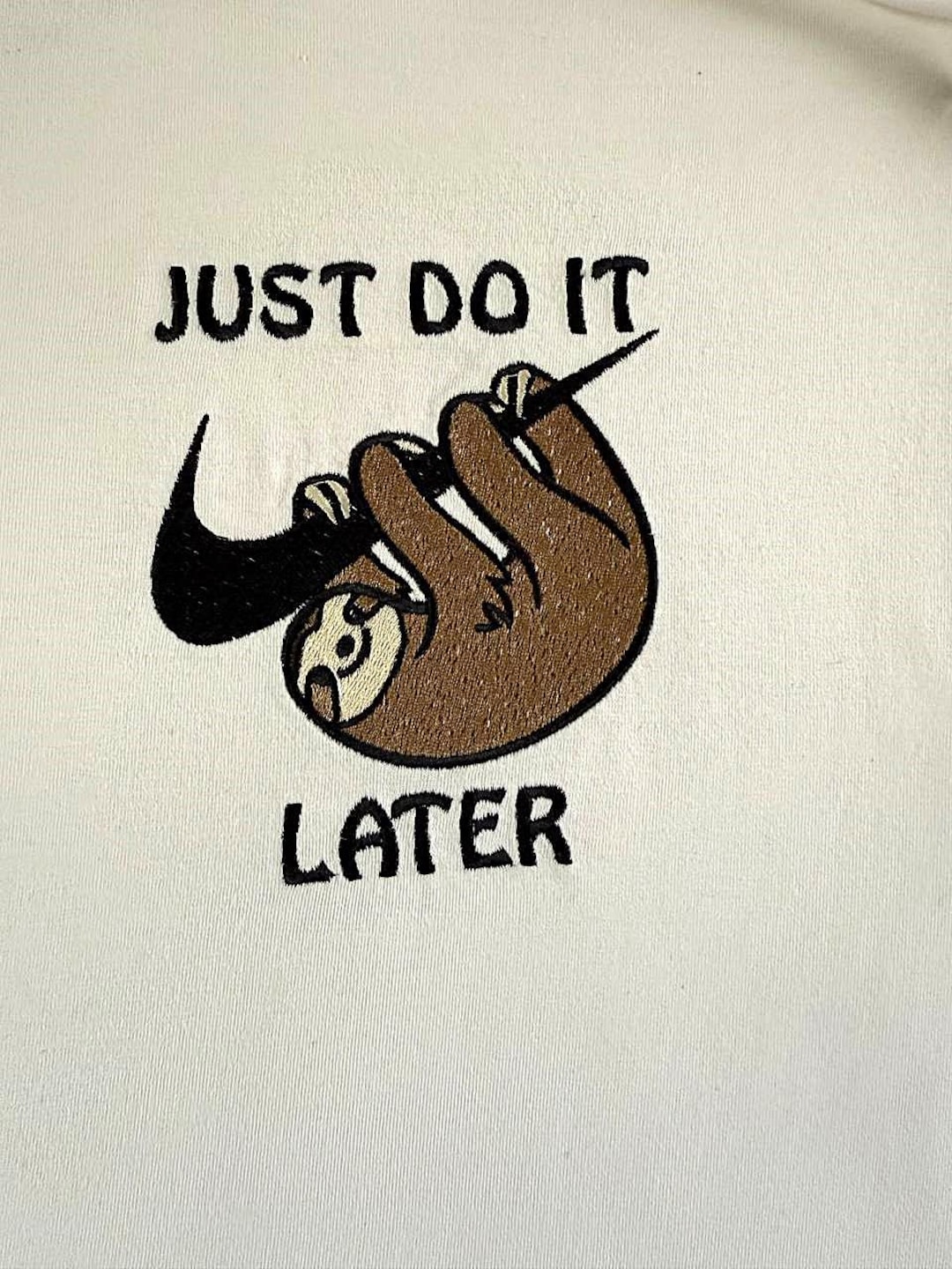 Funny Sloth Parody Machine Embroidery Design (digital File) - Etsy
