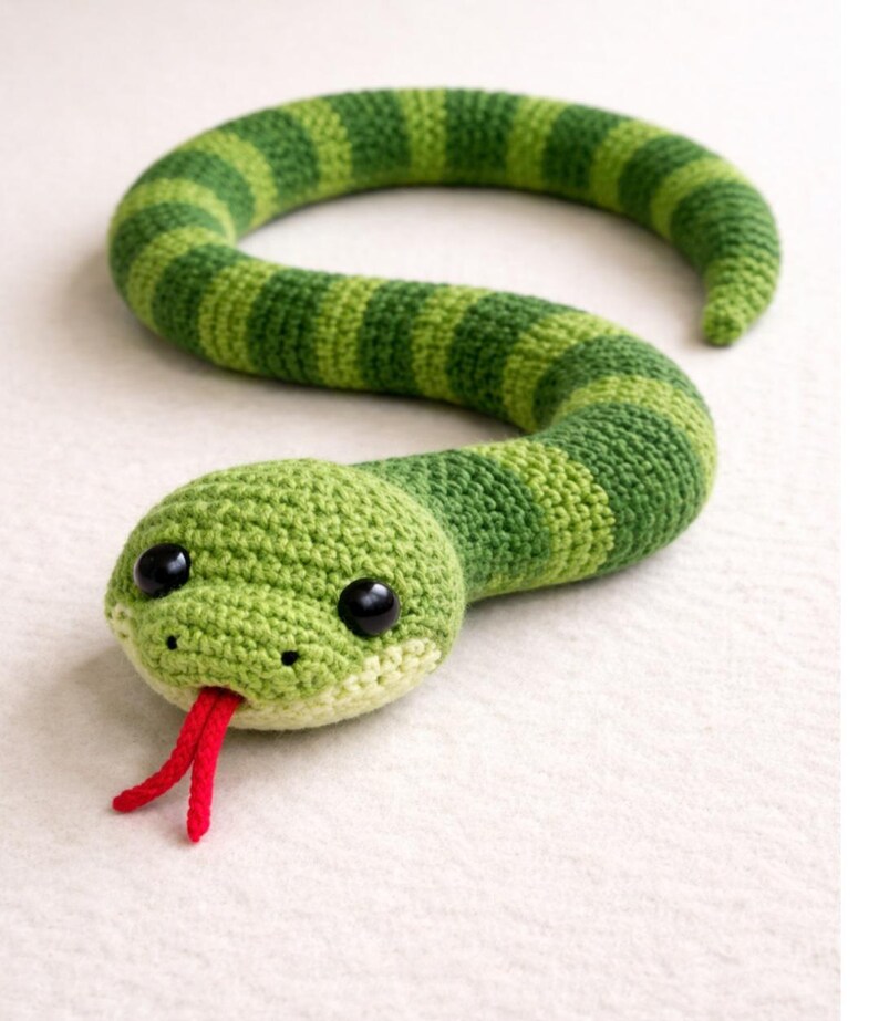 Wiggles the Crochet Snake Crochet Pattern Digital Download Only PDF - Etsy
