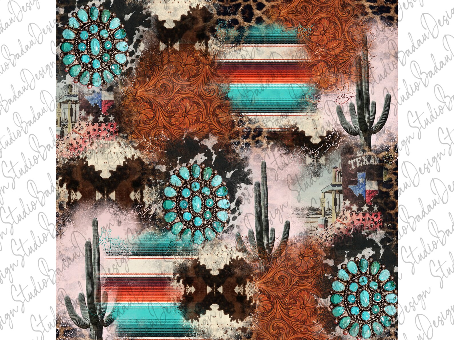 Cowhide Turquoise Pattern Png Files Turquoise Gem Stone - Etsy