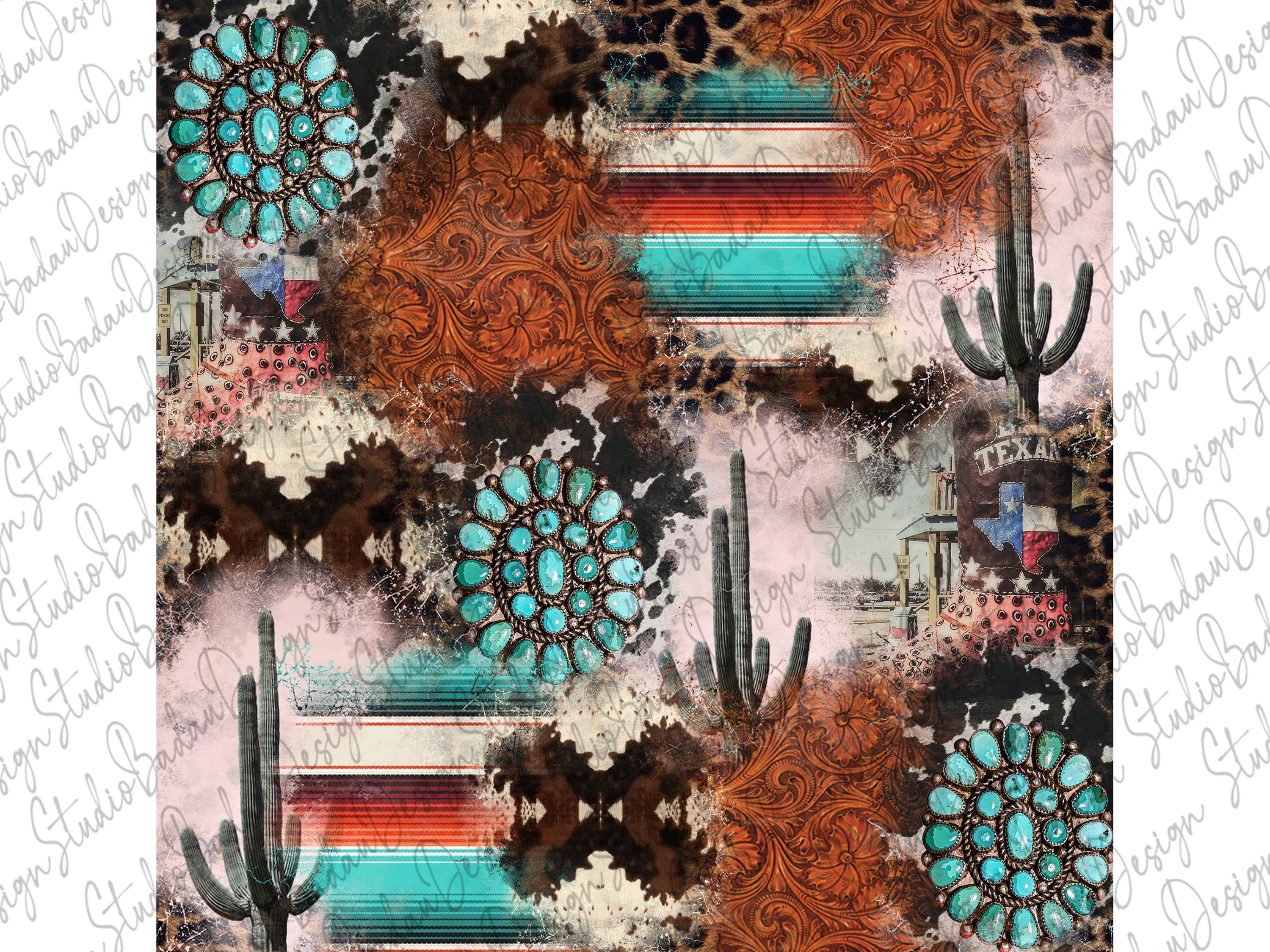 Cowhide Turquoise Pattern Png Files Turquoise Gem Stone - Etsy