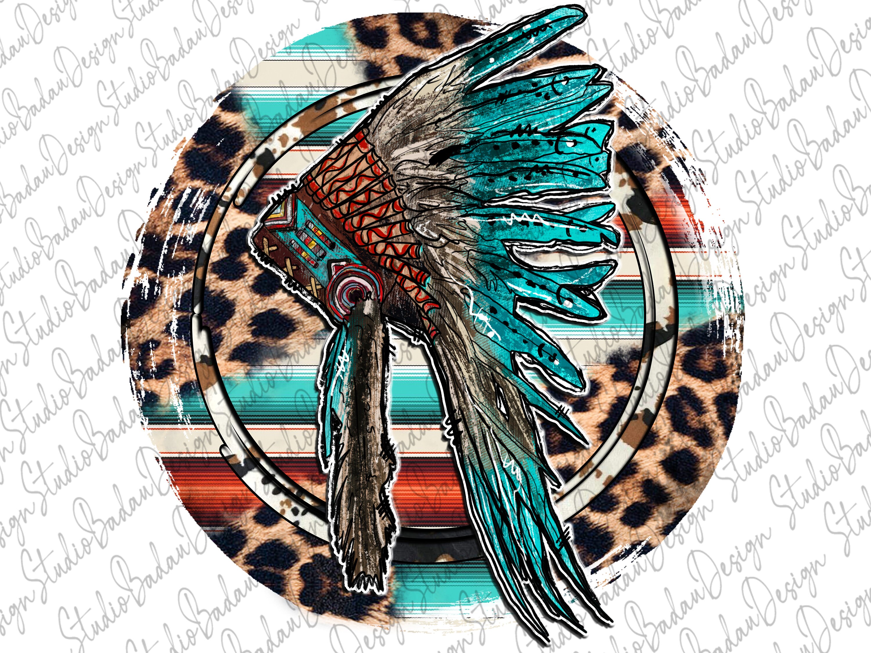 Art & Collectibles Digital Western,Sublimation Indian Hat Country ...