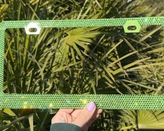 Lime Green License Plate - Etsy