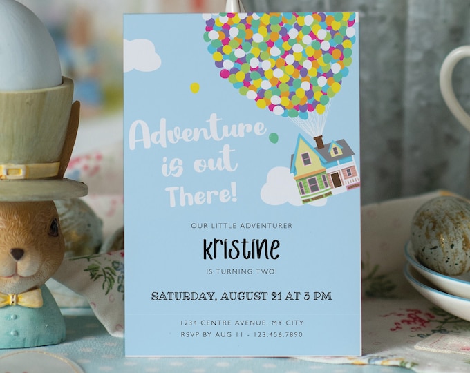 Up Inspired Wedding Day Invites RSVP With Envelopes - Etsy