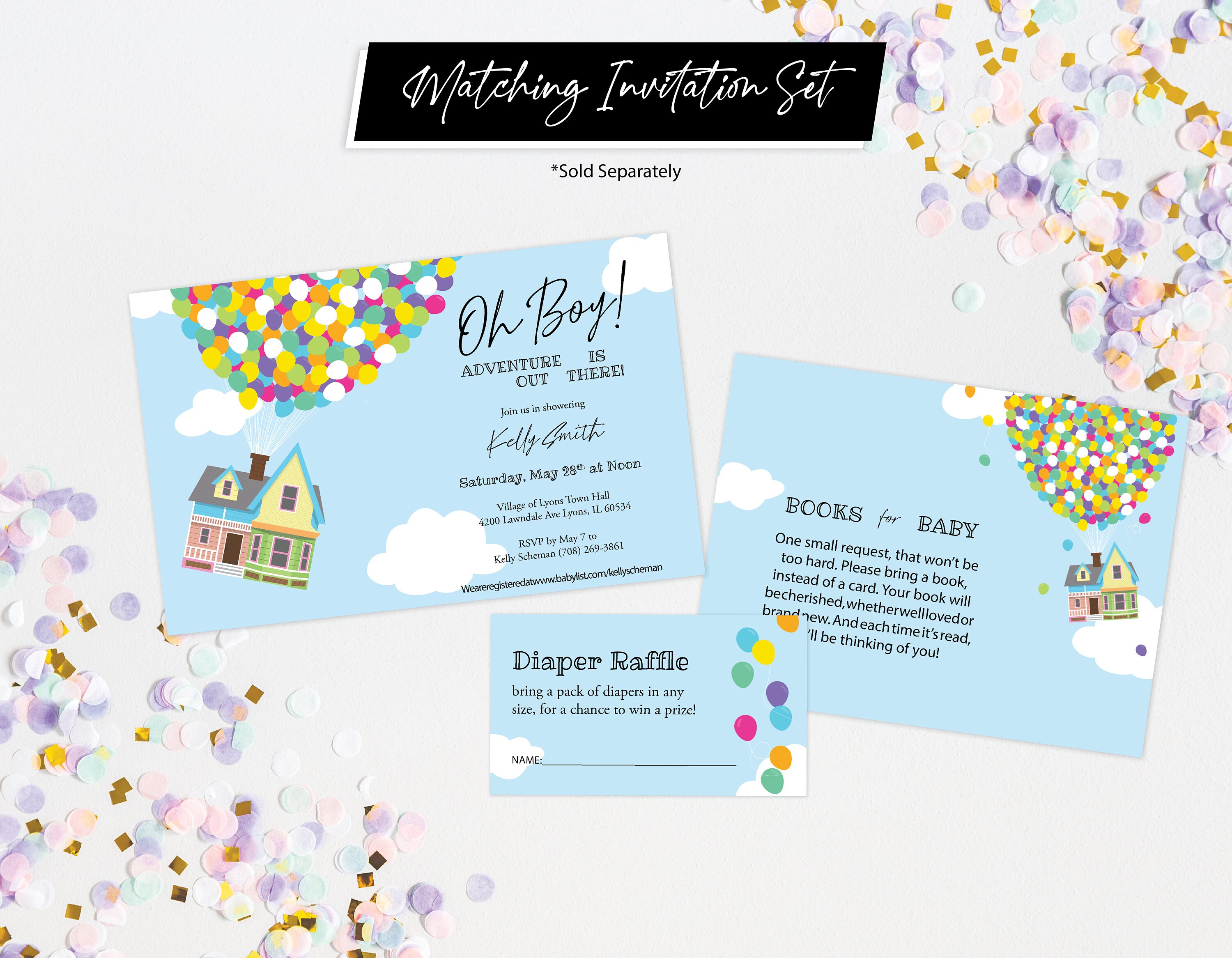 Boy or Girl Gender Reveal Sign, Wear Your Guess Printable, UP Theme ...