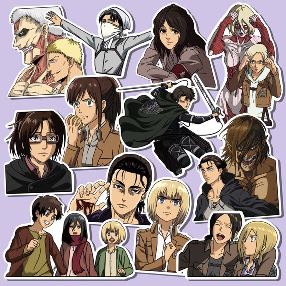 Shingeki No Kyojin Stickers | Etsy
