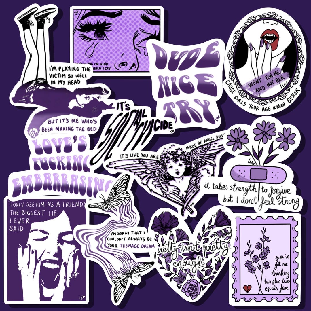 Olivia Inspired Stickers (spill Your Guts) - Etsy