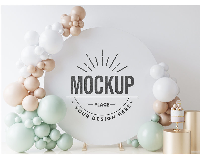 Balloon Garland Mockup Balloon Arch Mock Up Balloon Arch - Etsy UK