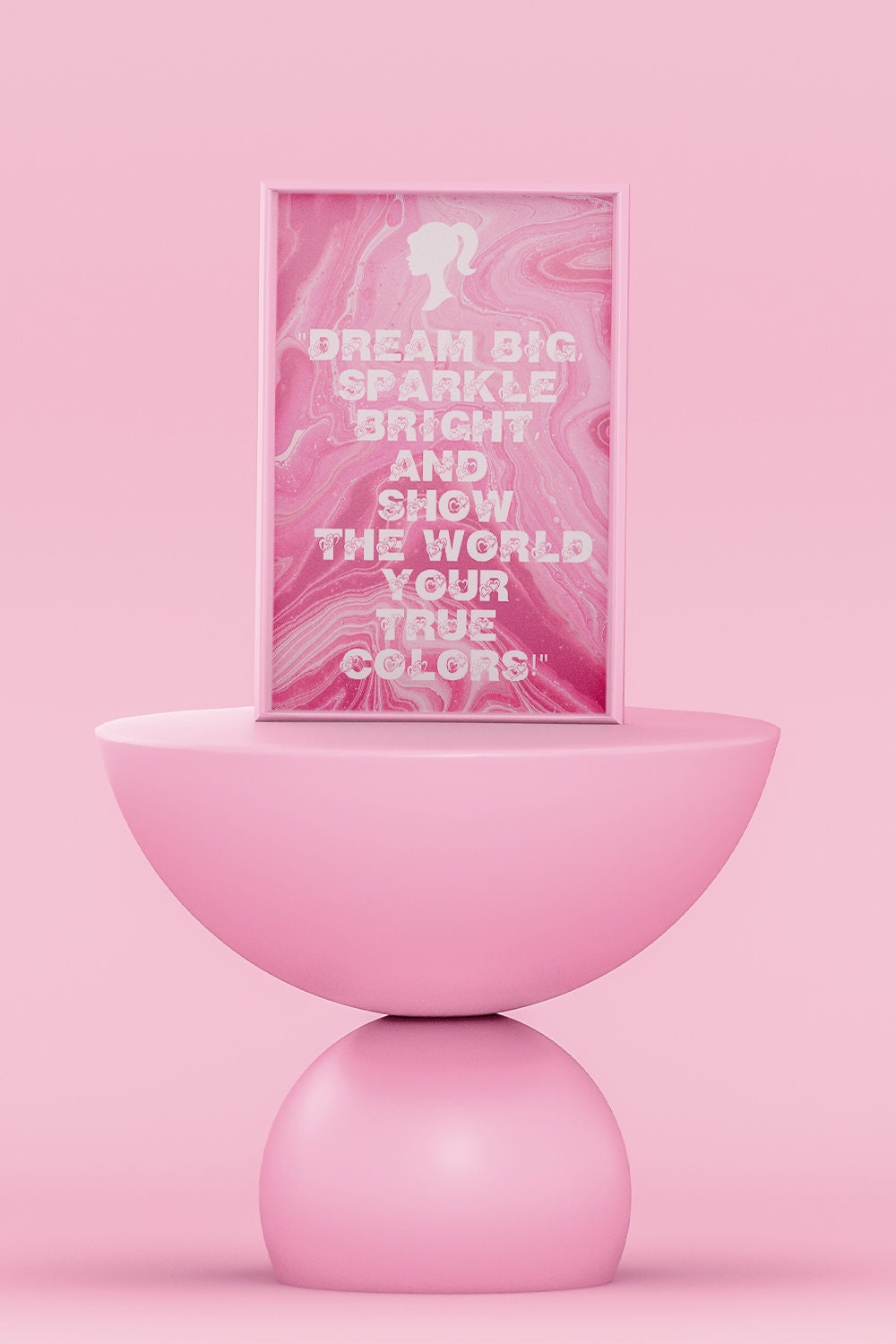Barbie Printable Wall Art, Barbiecore, Barbie Movie Ending Quote Poster ...