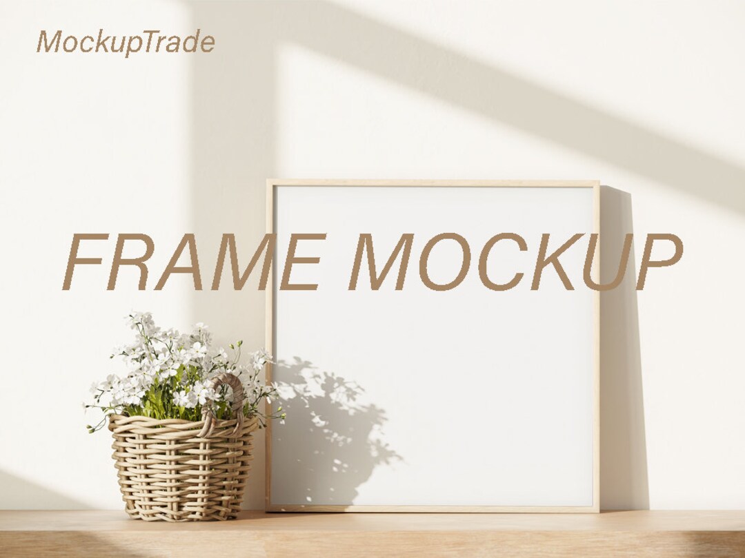 Square Frame Mockup Digital Download - Professional Art Display ...