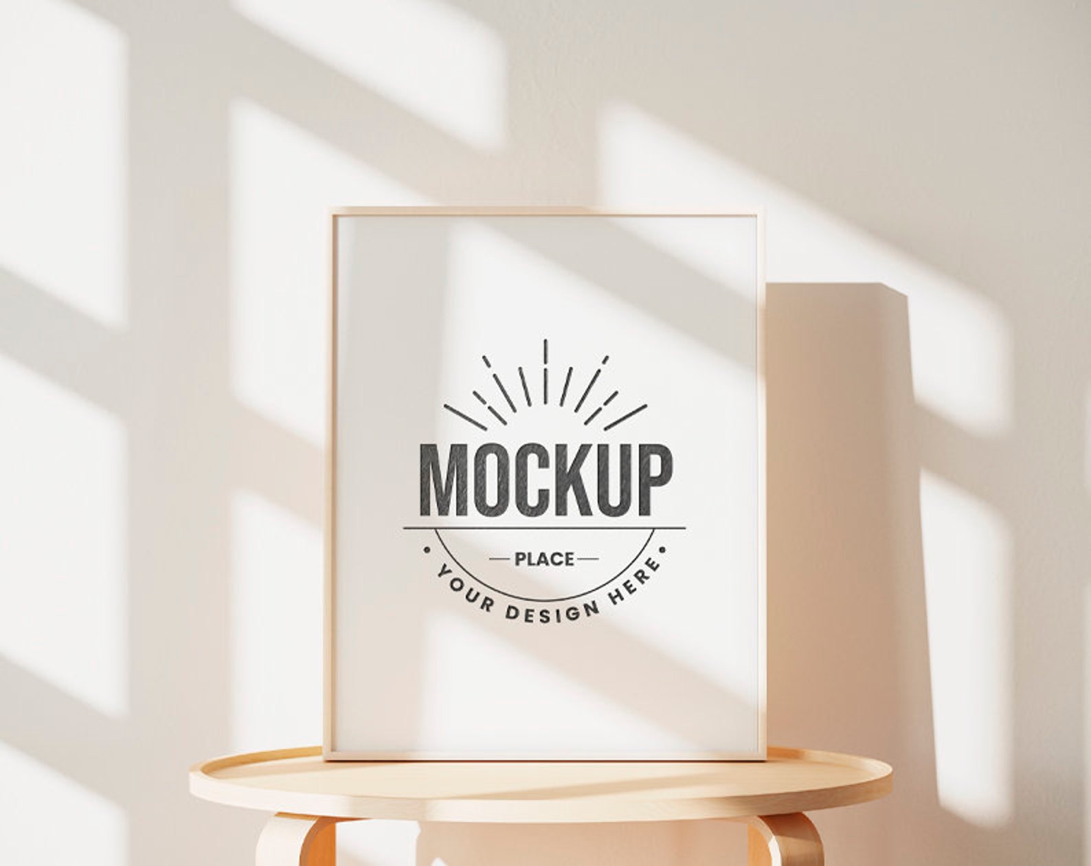 Sunlight 8x10 Frame Mockup, Shadow Overlay Wall Art Mockup, Art Print ...