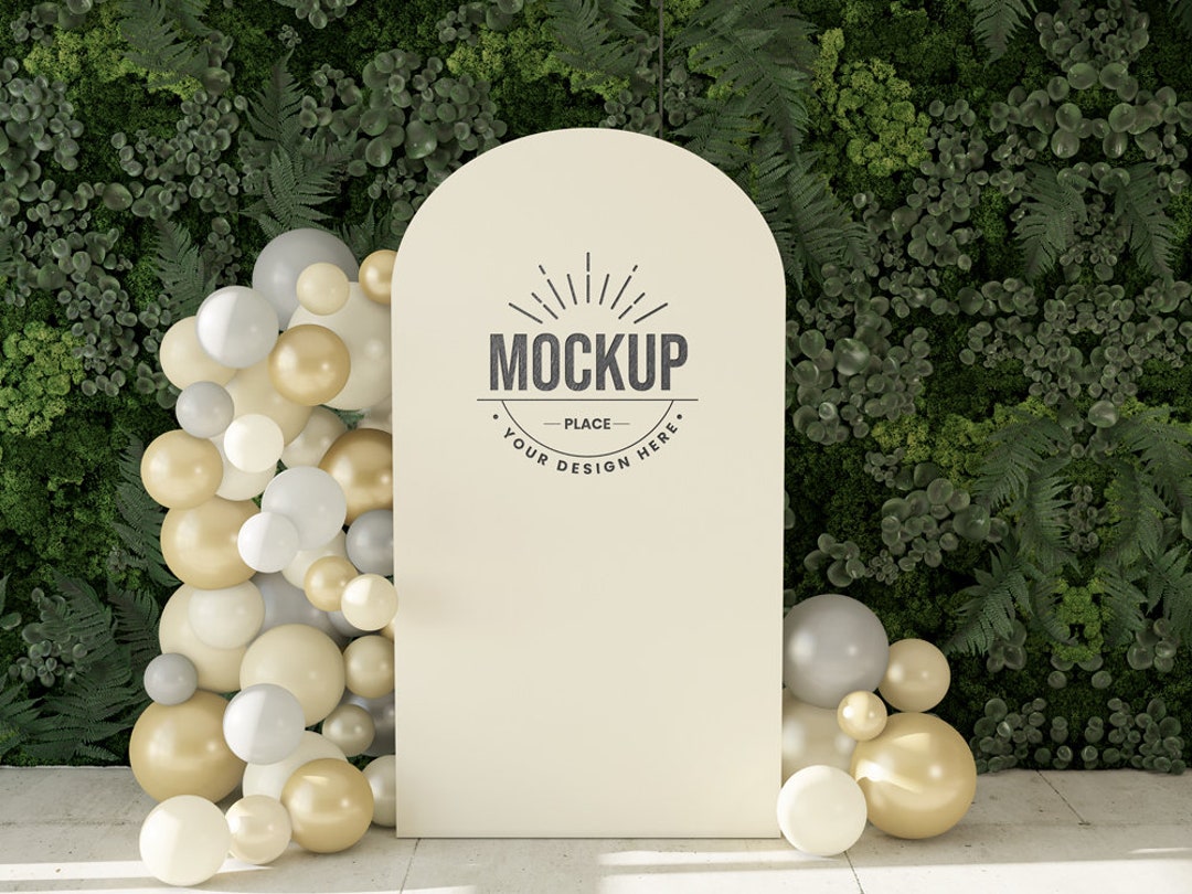 Mockup Baby Shower Decorations, Party Mockup, Backdrop Stand Mockup ...