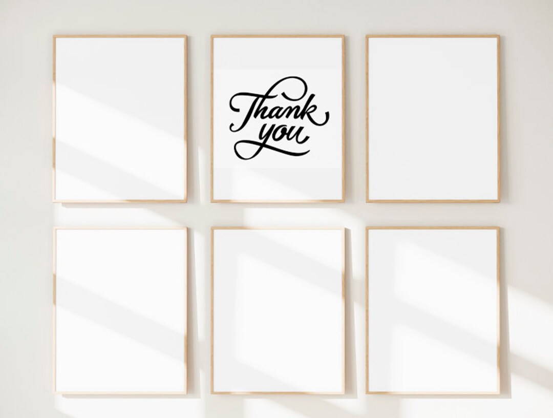 6 Frame Mockup, Gallery Wall Mockup, Six Frames Mockup Psd, Mockup ...