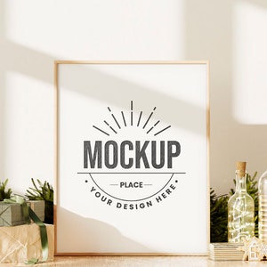 8x10 Frame Mockup, Mockup Bundle, Five Wooden Frame Mockups, Wall Art ...