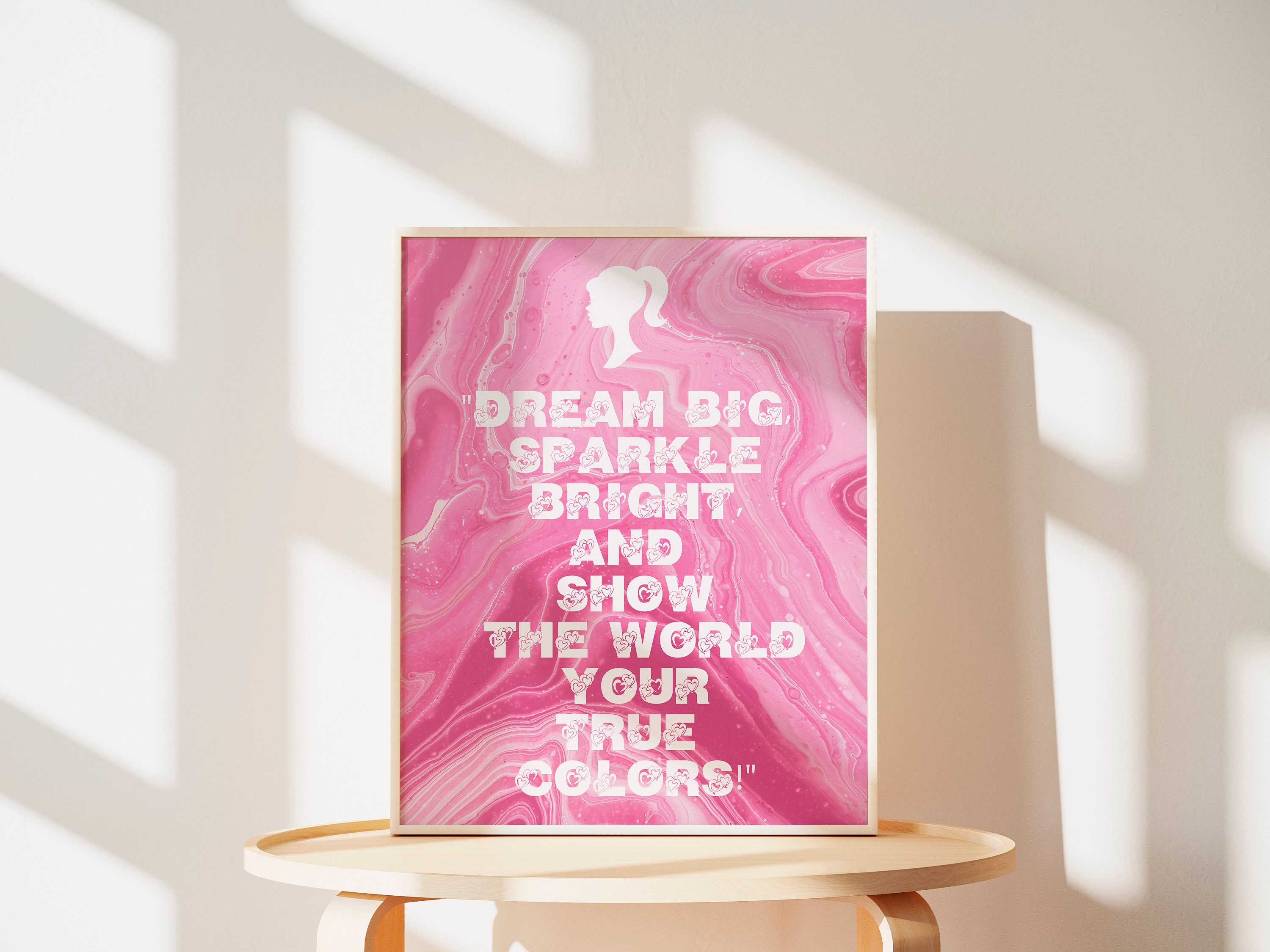 Barbie Printable Wall Art, Barbiecore, Barbie Movie Ending Quote Poster ...