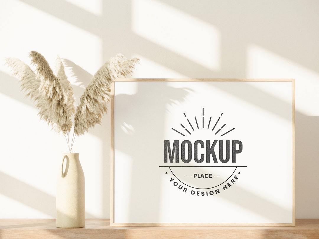 Horizontal Frame Mockup, Landscape Frame Mockup, 8 X 10 Frame Mockup ...