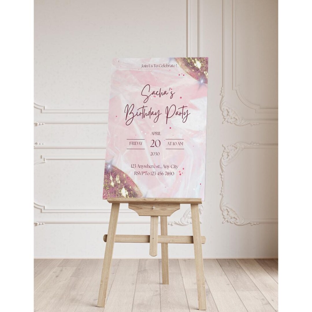 Easel Sign Mockup, Easel Mockup for Events, Wedding Sign Mockup ...