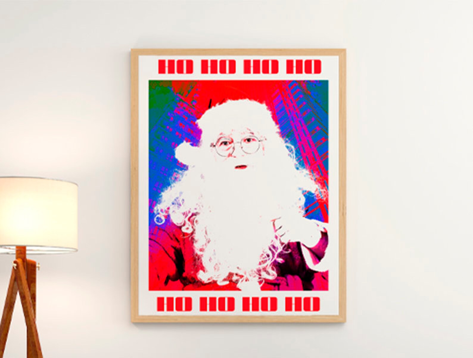 Cyberpunk Santa Poster Cool Posters Santa Portrait Printable - Etsy
