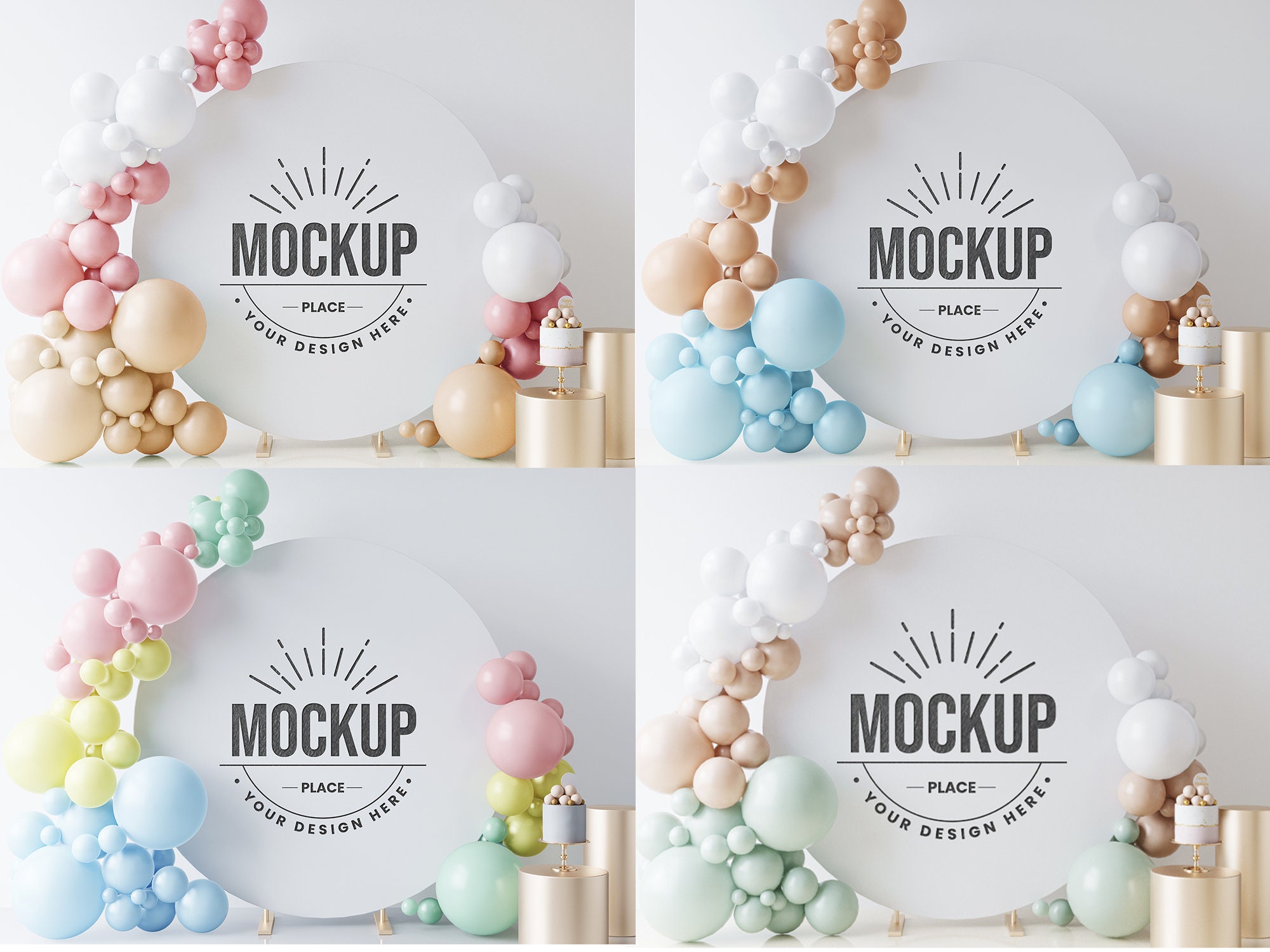 Balloon Mockup Balloon Garland Mockup Bundle Balloon Arch - Etsy Canada
