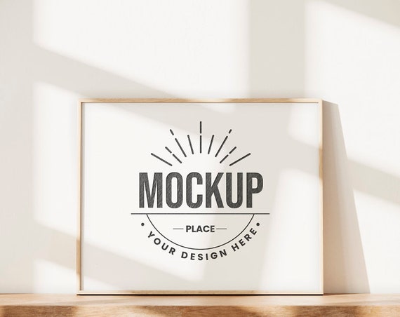 Frame Mockup Horizontal Frame Mockup Landscape Frame Mock | Etsy