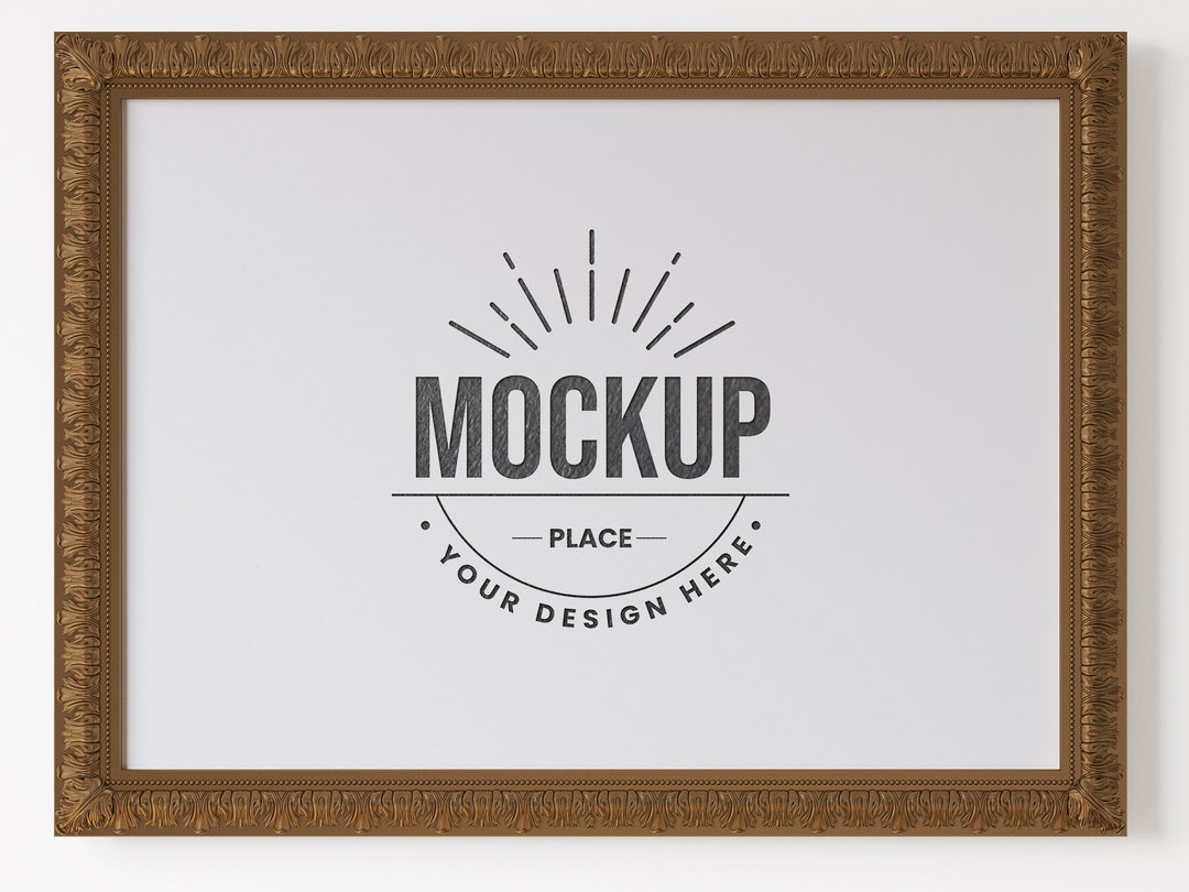 Frame Mockup, Horizontal Frame Mockup, Landscape Frame Mockup, Wall Art ...
