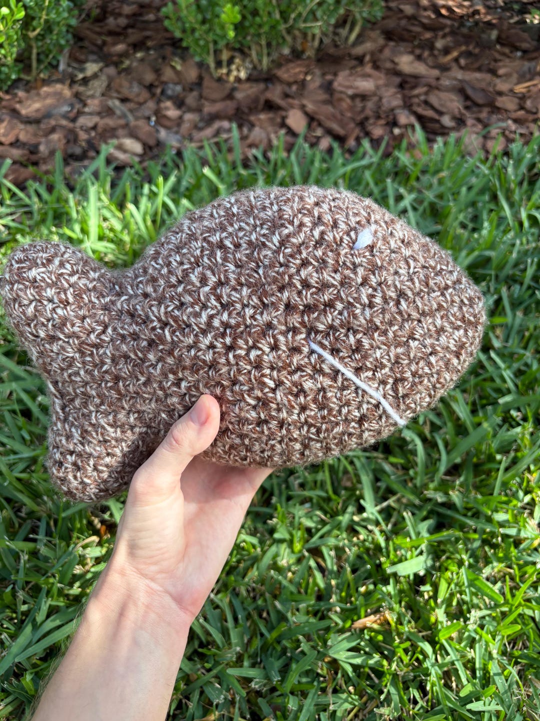 Large Stuffed Fish/brown and White/stuffed Toy/baby Plushie - Etsy