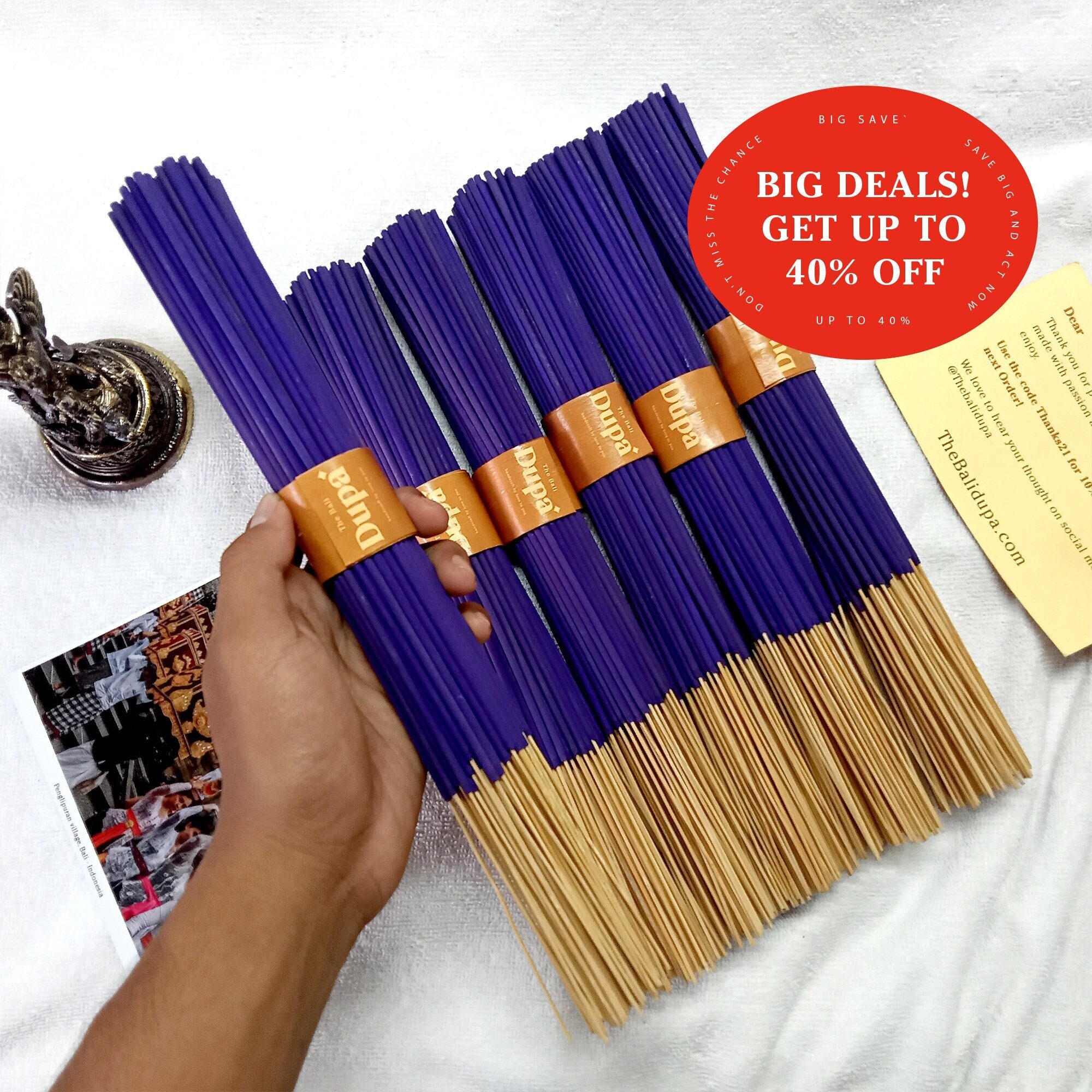 Purple Premium Quality Unscented Incense Sticks, A Blank, Raw and ...