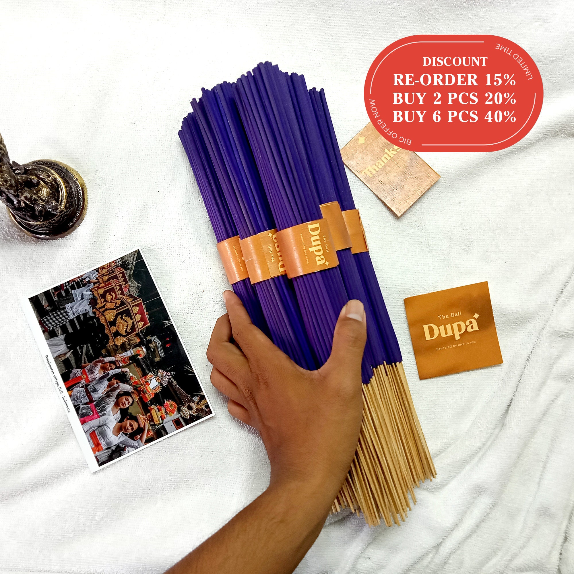 Purple Premium Quality Unscented Incense Sticks, A Blank, Raw and ...